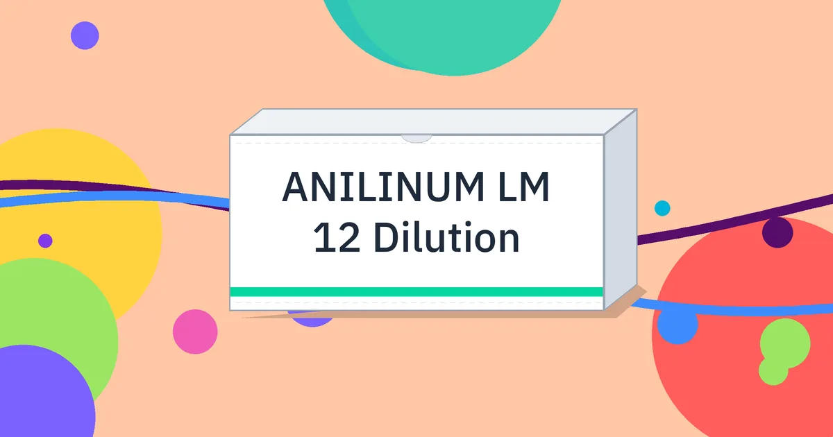Symbolbild: Packung mit der Aufschrift ANILINUM LM 12 Dilution (PZN 12762407) – Verfügbarkeit und Bezug in Apotheken in Frankfurt am Main