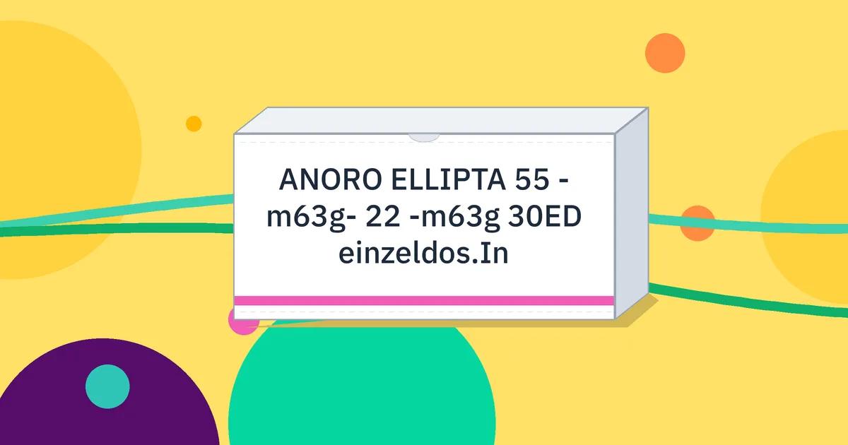 Symbolbild: Packung mit der Aufschrift ANORO ELLIPTA 55 -m63g- 22 -m63g 30ED einzeldos.In (PZN 14336212) – Verfügbarkeit und Bezug in Apotheken in Frankfurt am Main