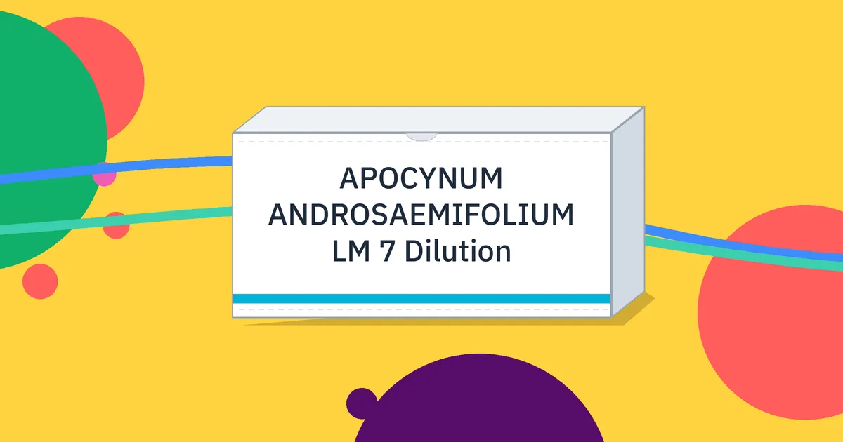 Symbolbild: Packung mit der Aufschrift APOCYNUM ANDROSAEMIFOLIUM LM 7 Dilution (PZN 13380085) – Verfügbarkeit und Bezug in Apotheken in Frankfurt am Main