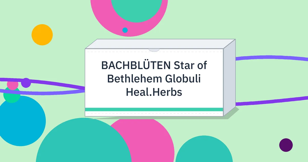 Symbolbild: Packung mit der Aufschrift BACHBLÜTEN Star of Bethlehem Globuli Heal.Herbs (PZN 07366247) – Verfügbarkeit und Bezug in Apotheken in Frankfurt am Main