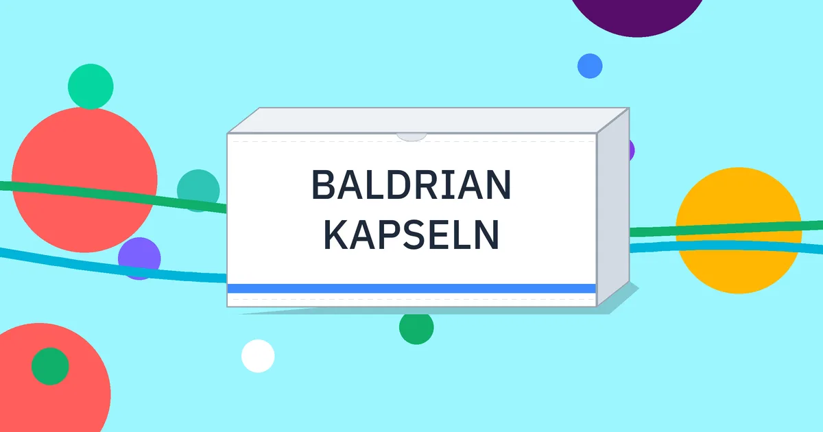 Symbolbild: Packung mit der Aufschrift BALDRIAN KAPSELN (PZN 19482993) – Verfügbarkeit und Bezug in Apotheken in Frankfurt am Main