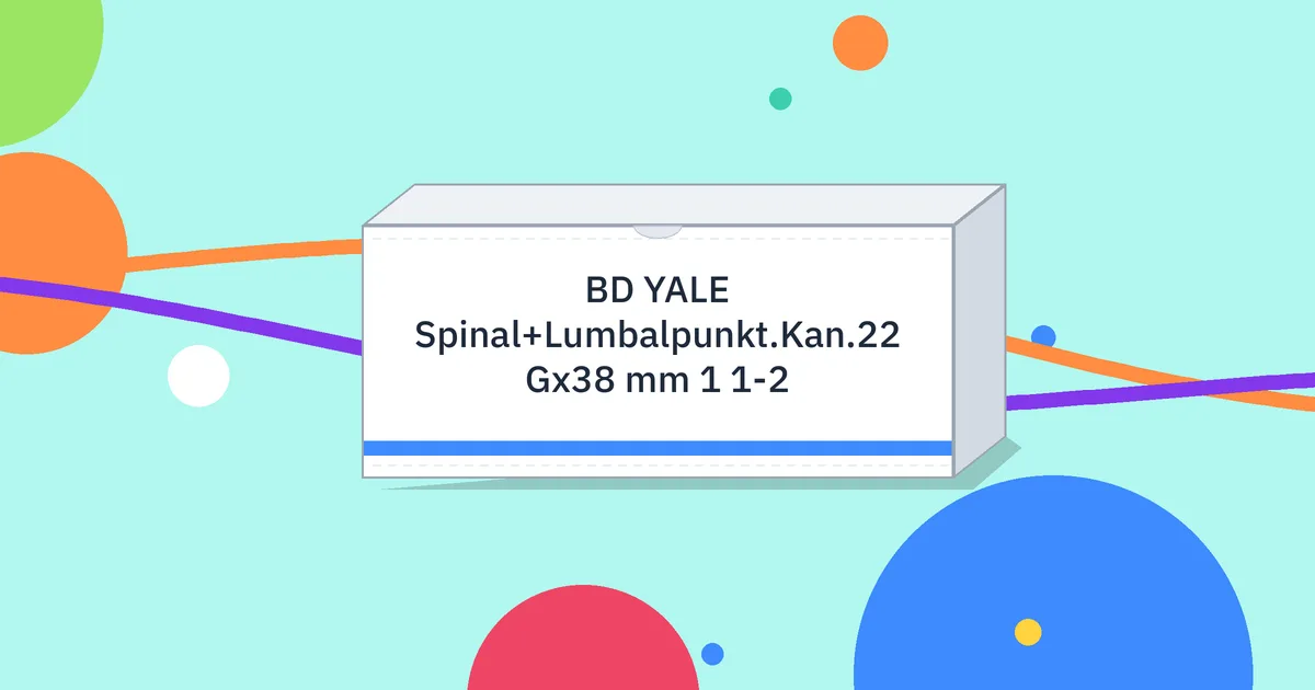 Symbolbild: Packung mit der Aufschrift BD YALE Spinal+Lumbalpunkt.Kan.22 Gx38 mm 1 1-2 (PZN 07545895) – Verfügbarkeit und Bezug in Apotheken in Frankfurt am Main