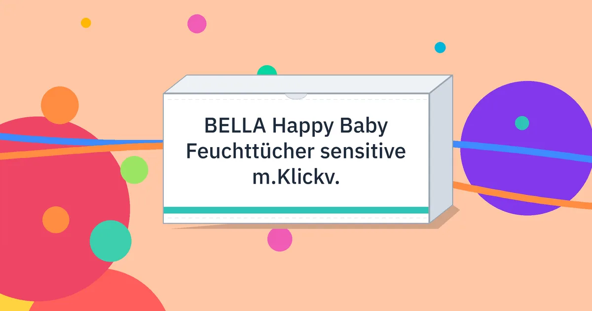 Symbolbild: Packung mit der Aufschrift BELLA Happy Baby Feuchttücher sensitive m.Klickv. (PZN 15591231) – Verfügbarkeit und Bezug in Apotheken in Frankfurt am Main