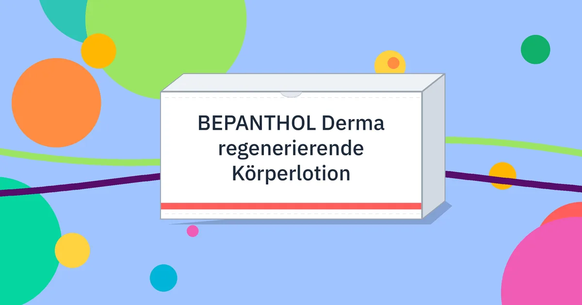 Symbolbild: Packung mit der Aufschrift BEPANTHOL Derma regenerierende Körperlotion (PZN 16529719) – Verfügbarkeit und Bezug in Apotheken in Frankfurt am Main