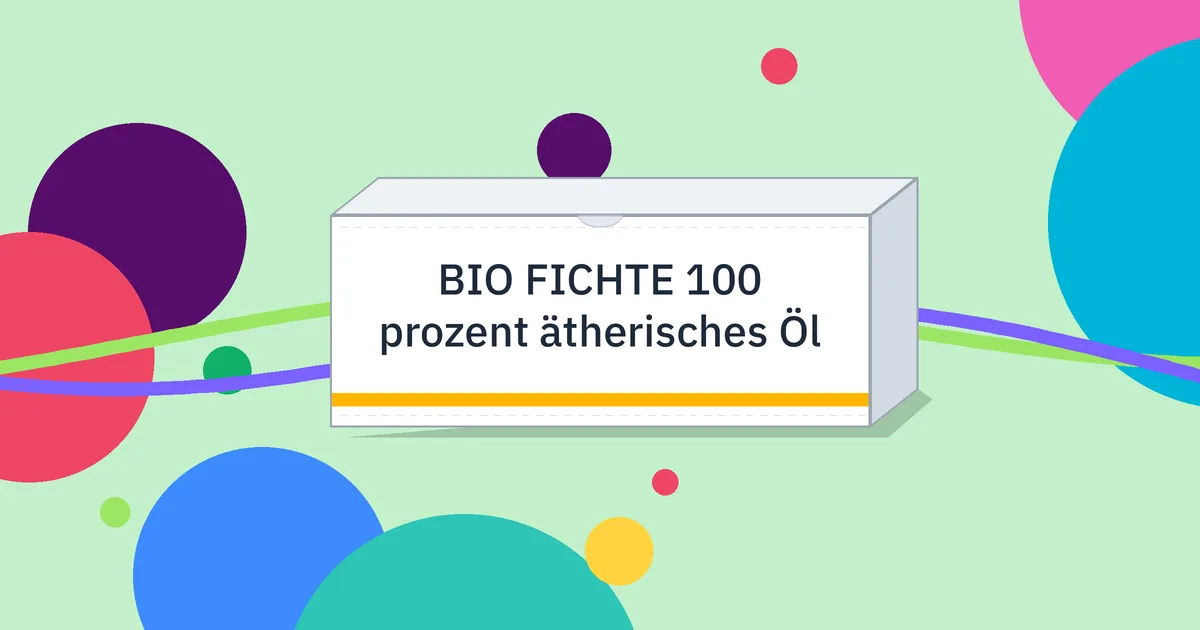Symbolbild: Packung mit der Aufschrift BIO FICHTE 100 prozent ätherisches Öl (PZN 18073726) – Verfügbarkeit und Bezug in Apotheken in Frankfurt am Main