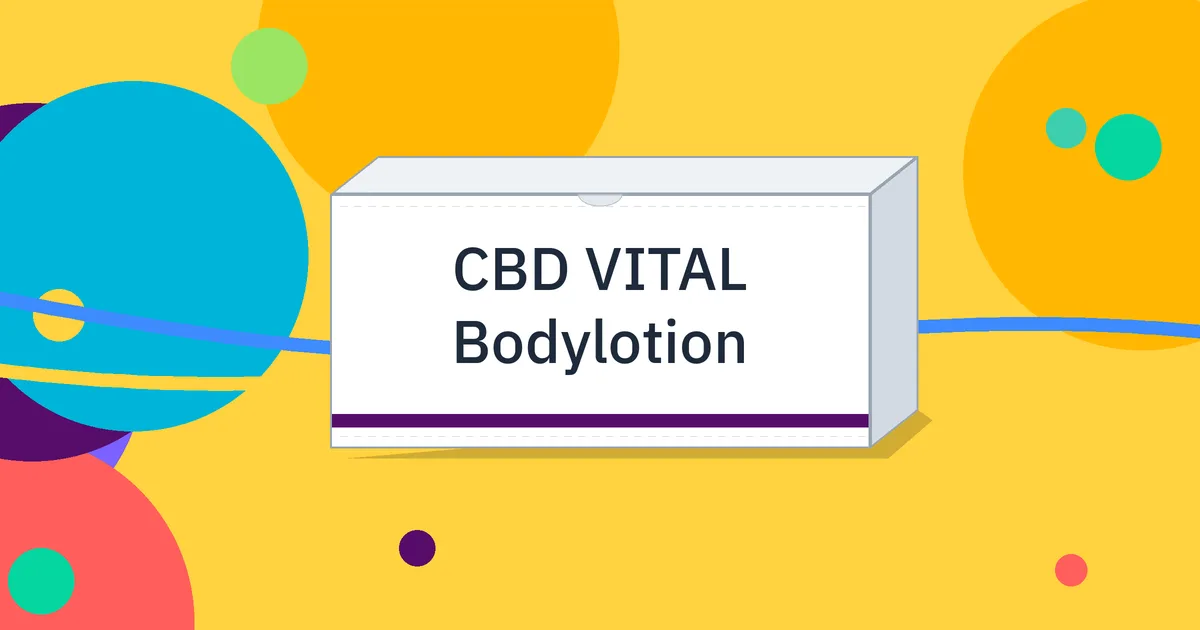Symbolbild: Packung mit der Aufschrift CBD VITAL Bodylotion (PZN 18500401) – Verfügbarkeit und Bezug in Apotheken in Frankfurt am Main