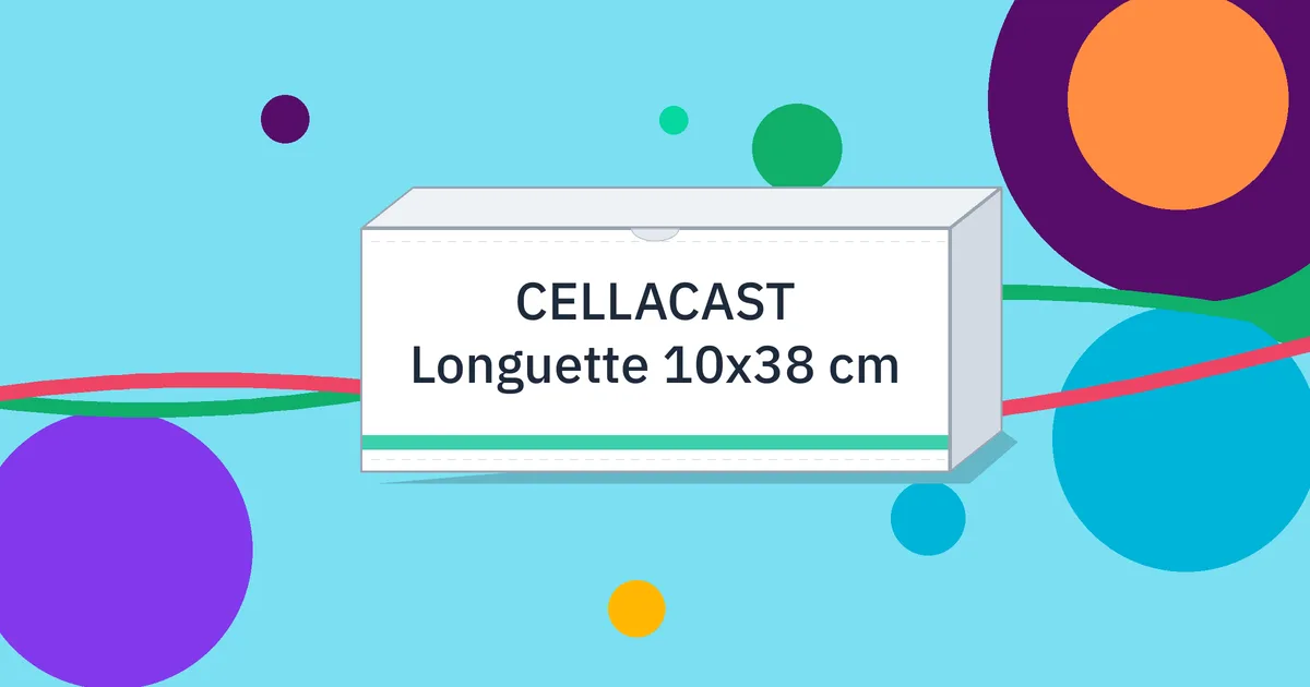Symbolbild: Packung mit der Aufschrift CELLACAST Longuette 10x38 cm (PZN 14054927) – Verfügbarkeit und Bezug in Apotheken in Frankfurt am Main