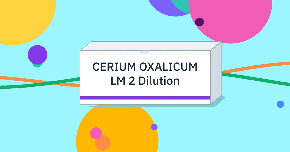 Symbolbild: Packung mit der Aufschrift CERIUM OXALICUM LM 2 Dilution (PZN 13437939) – Verfügbarkeit und Bezug in Apotheken in Frankfurt am Main