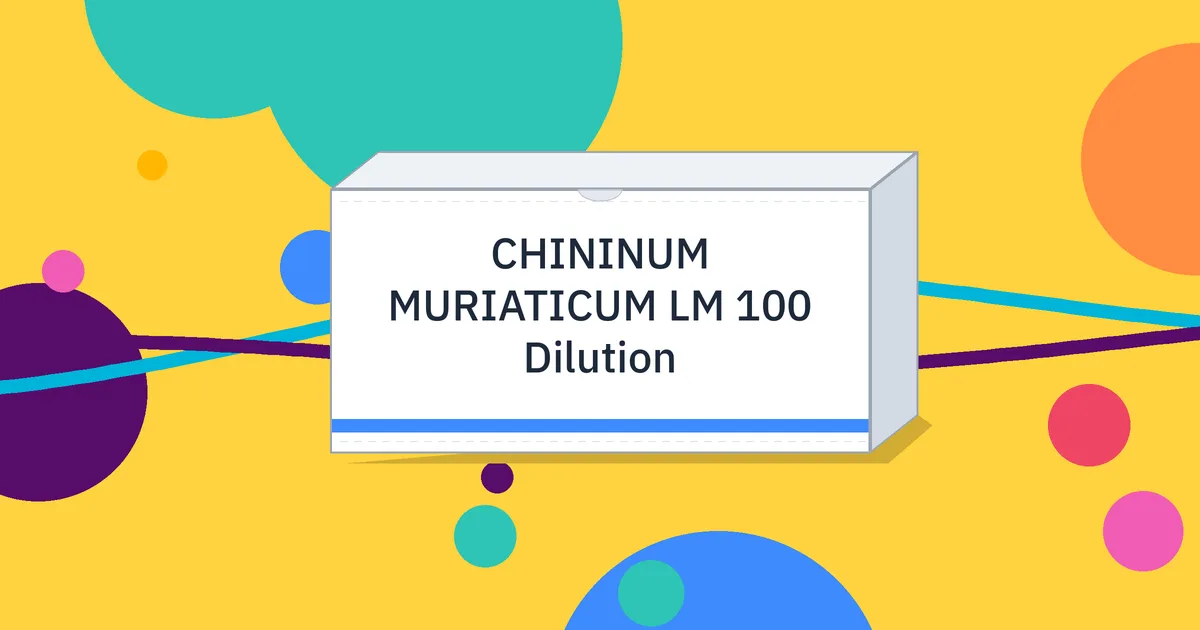 Symbolbild: Packung mit der Aufschrift CHININUM MURIATICUM LM 100 Dilution (PZN 12815428) – Verfügbarkeit und Bezug in Apotheken in Frankfurt am Main