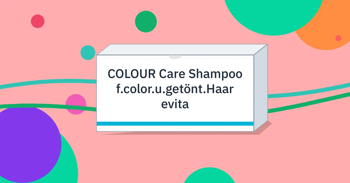 Symbolbild: Packung mit der Aufschrift COLOUR Care Shampoo f.color.u.getönt.Haar evita (PZN 16203917) – Verfügbarkeit und Bezug in Apotheken in Frankfurt am Main