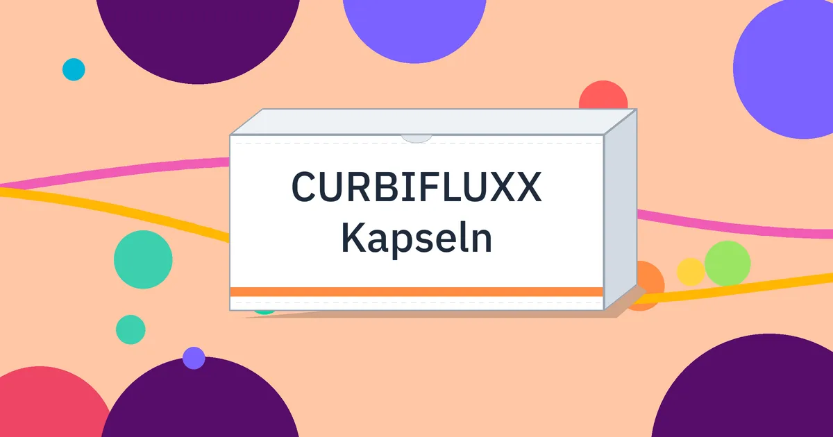 Symbolbild: Packung mit der Aufschrift CURBIFLUXX Kapseln (PZN 02886137) – Verfügbarkeit und Bezug in Apotheken in Frankfurt am Main