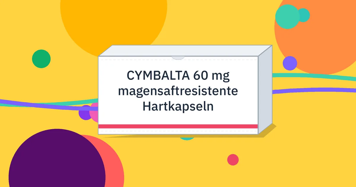 Symbolbild: Packung mit der Aufschrift CYMBALTA 60 mg magensaftresistente Hartkapseln (PZN 00203588) – Verfügbarkeit und Bezug in Apotheken in Frankfurt am Main