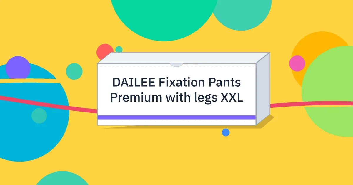 Symbolbild: Packung mit der Aufschrift DAILEE Fixation Pants Premium with legs XXL (PZN 19125810) – Verfügbarkeit und Bezug in Apotheken in Frankfurt am Main