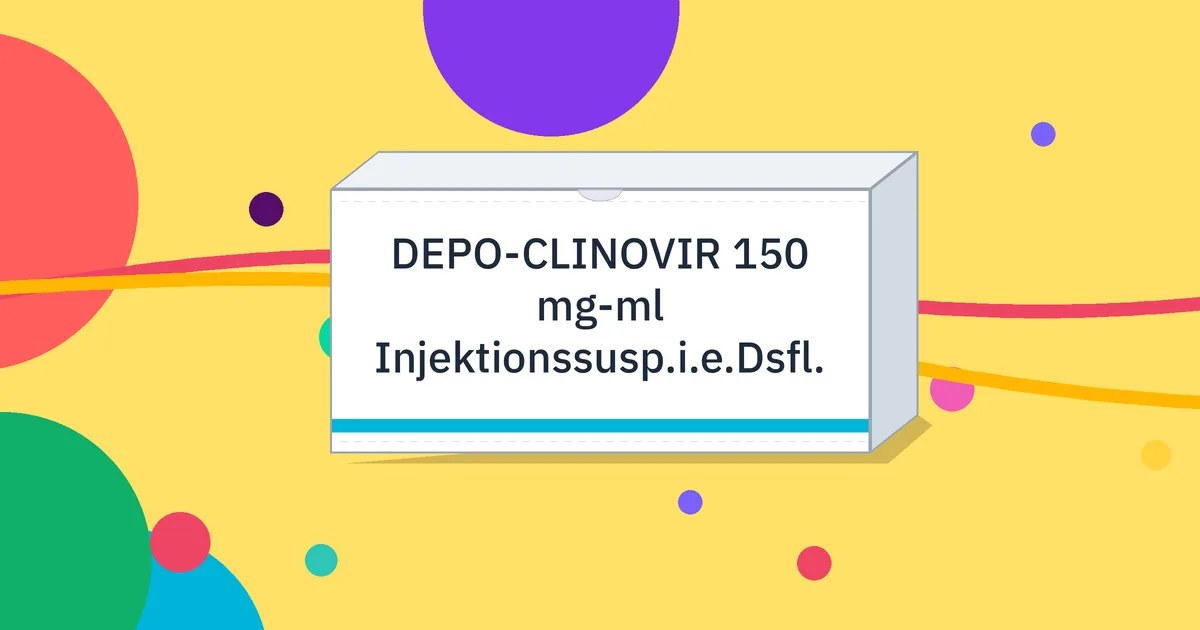 Symbolbild: Packung mit der Aufschrift DEPO-CLINOVIR 150 mg-ml Injektionssusp.i.e.Dsfl. (PZN 16319206) – Verfügbarkeit und Bezug in Apotheken in Frankfurt am Main
