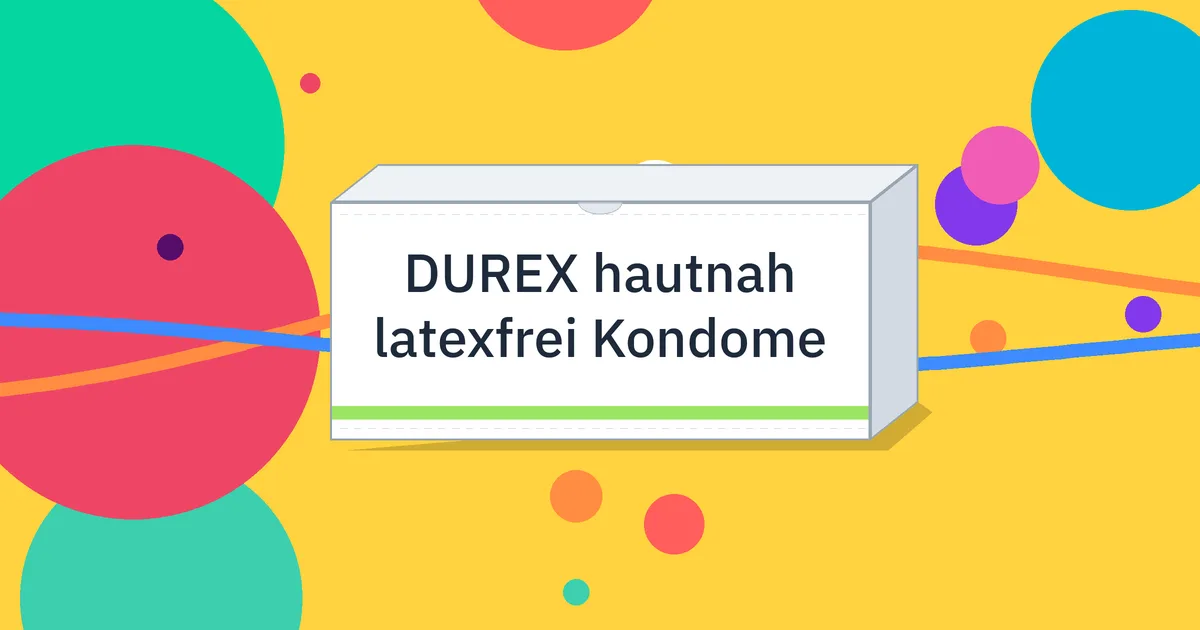 Symbolbild: Packung mit der Aufschrift DUREX hautnah latexfrei Kondome (PZN 19847851) – Verfügbarkeit und Bezug in Apotheken in Frankfurt am Main