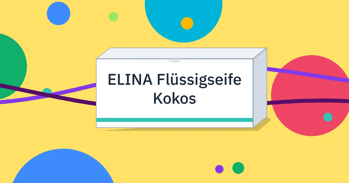 Symbolbild: Packung mit der Aufschrift ELINA Flüssigseife Kokos (PZN 10778700) – Verfügbarkeit und Bezug in Apotheken in Frankfurt am Main