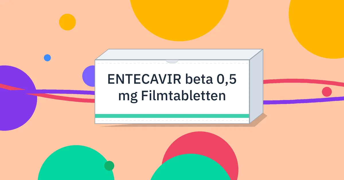 Symbolbild: Packung mit der Aufschrift ENTECAVIR beta 0,5 mg Filmtabletten (PZN 12456202) – Verfügbarkeit und Bezug in Apotheken in Frankfurt am Main