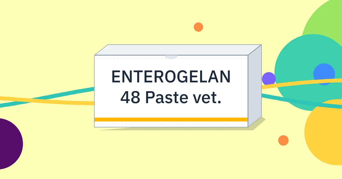 Symbolbild: Packung mit der Aufschrift ENTEROGELAN 48 Paste vet. (PZN 05355334) – Verfügbarkeit und Bezug in Apotheken in Frankfurt am Main