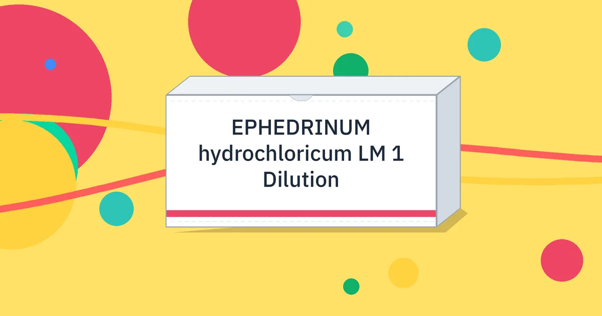Symbolbild: Packung mit der Aufschrift EPHEDRINUM hydrochloricum LM 1 Dilution (PZN 13471014) – Verfügbarkeit und Bezug in Apotheken in Frankfurt am Main