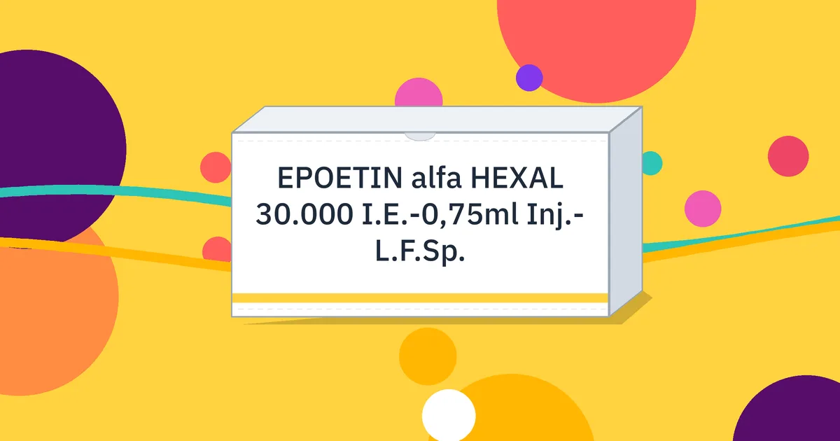 Symbolbild: Packung mit der Aufschrift EPOETIN alfa HEXAL 30.000 I.E.-0,75ml Inj.-L.F.Sp. (PZN 00579081) – Verfügbarkeit und Bezug in Apotheken in Frankfurt am Main