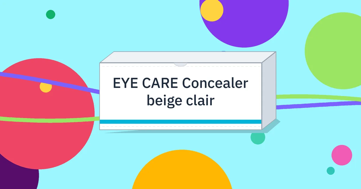 Symbolbild: Packung mit der Aufschrift EYE CARE Concealer beige clair (PZN 16350268) – Verfügbarkeit und Bezug in Apotheken in Frankfurt am Main