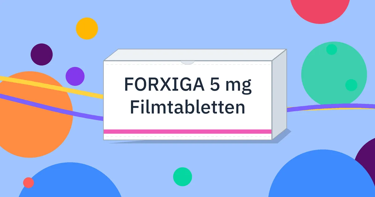 Symbolbild: Packung mit der Aufschrift FORXIGA 5 mg Filmtabletten (PZN 20514362) – Verfügbarkeit und Bezug in Apotheken in Frankfurt am Main
