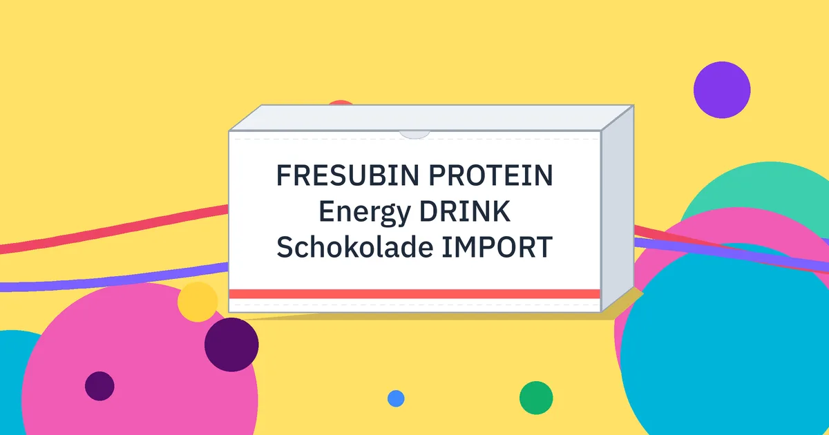 Symbolbild: Packung mit der Aufschrift FRESUBIN PROTEIN Energy DRINK Schokolade IMPORT (PZN 19492514) – Verfügbarkeit und Bezug in Apotheken in Frankfurt am Main