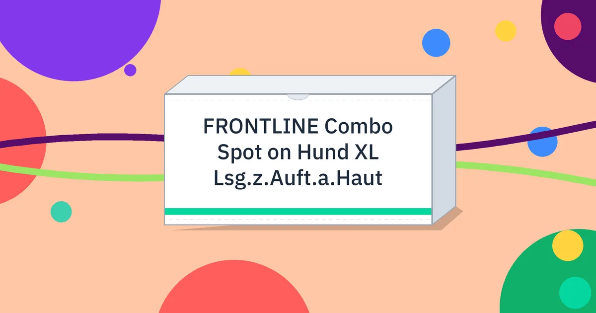 Symbolbild: Packung mit der Aufschrift FRONTLINE Combo Spot on Hund XL Lsg.z.Auft.a.Haut (PZN 17558611) – Verfügbarkeit und Bezug in Apotheken in Frankfurt am Main