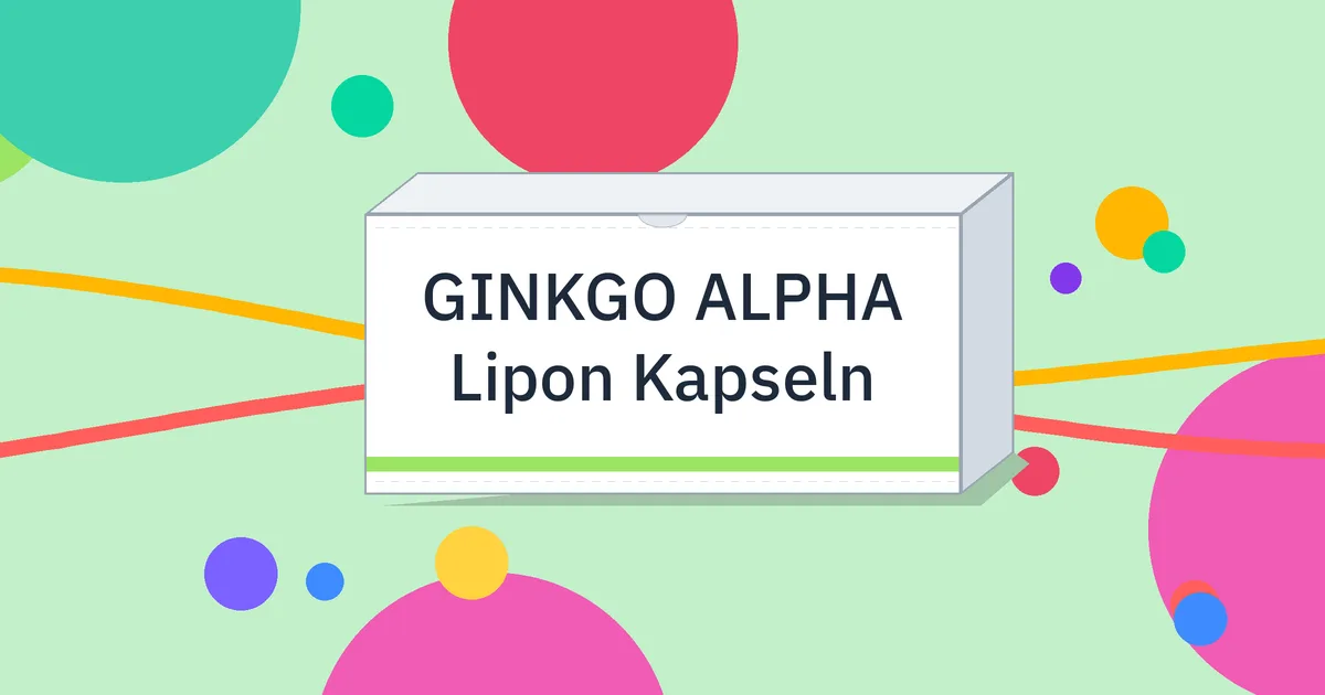 Symbolbild: Packung mit der Aufschrift GINKGO ALPHA Lipon Kapseln (PZN 10204264) – Verfügbarkeit und Bezug in Apotheken in Frankfurt am Main