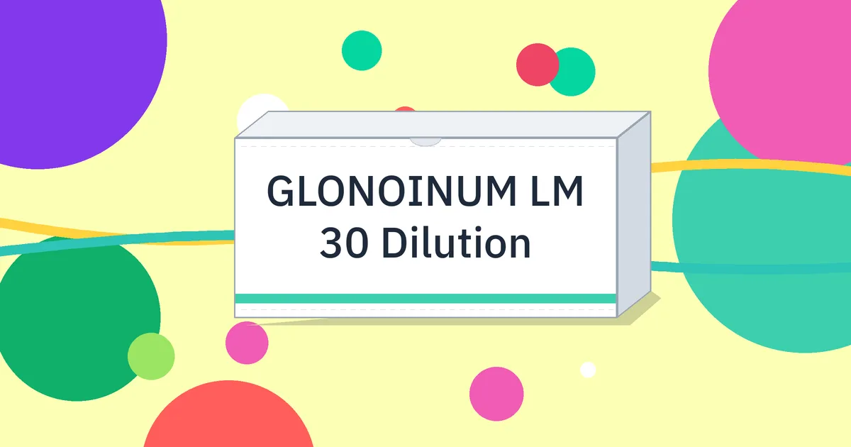 Symbolbild: Packung mit der Aufschrift GLONOINUM LM 30 Dilution (PZN 03504557) – Verfügbarkeit und Bezug in Apotheken in Frankfurt am Main