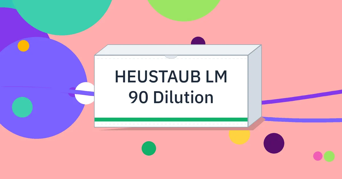 Symbolbild: Packung mit der Aufschrift HEUSTAUB LM 90 Dilution (PZN 12888628) – Verfügbarkeit und Bezug in Apotheken in Frankfurt am Main