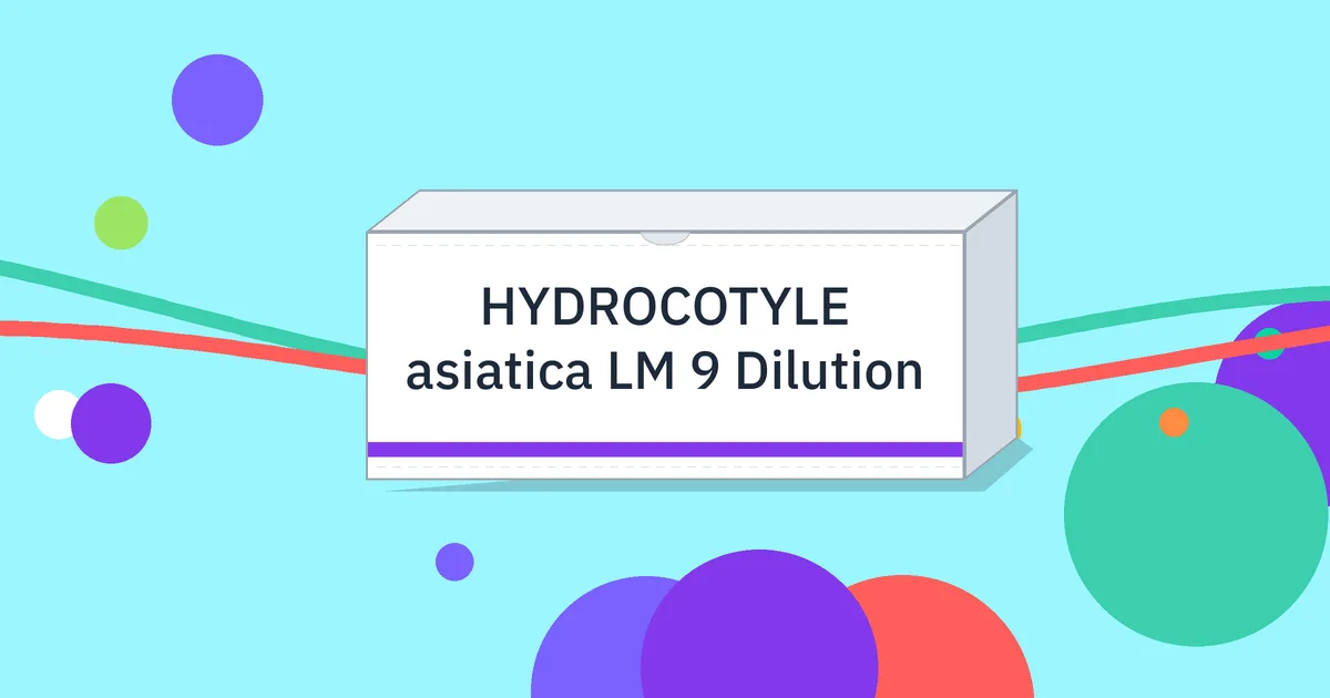 Symbolbild: Packung mit der Aufschrift HYDROCOTYLE asiatica LM 9 Dilution (PZN 13556727) – Verfügbarkeit und Bezug in Apotheken in Frankfurt am Main
