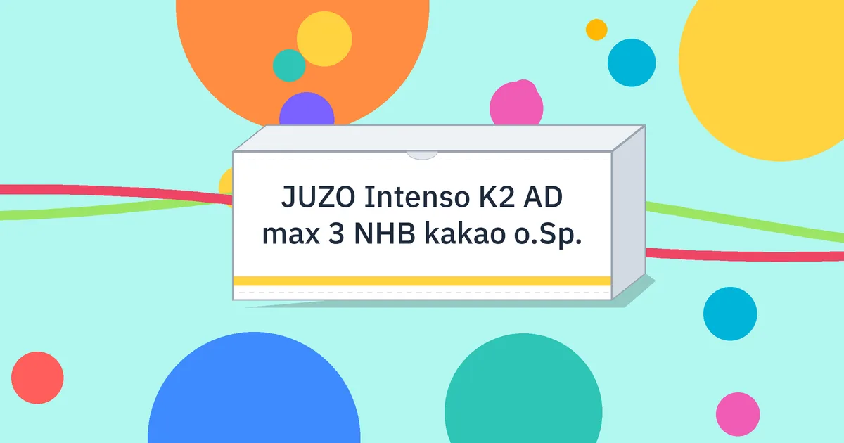 Symbolbild: Packung mit der Aufschrift JUZO Intenso K2 AD max 3 NHB kakao o.Sp. (PZN 18623546) – Verfügbarkeit und Bezug in Apotheken in Frankfurt am Main
