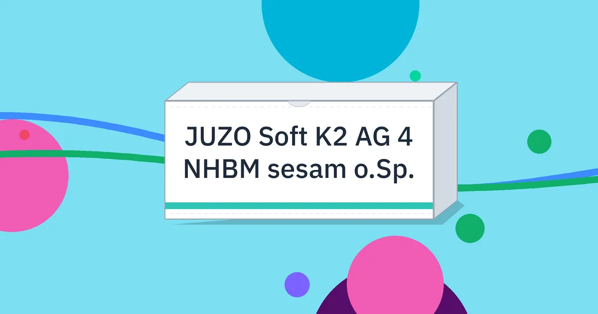Symbolbild: Packung mit der Aufschrift JUZO Soft K2 AG 4 NHBM sesam o.Sp. (PZN 14997304) – Verfügbarkeit und Bezug in Apotheken in Frankfurt am Main
