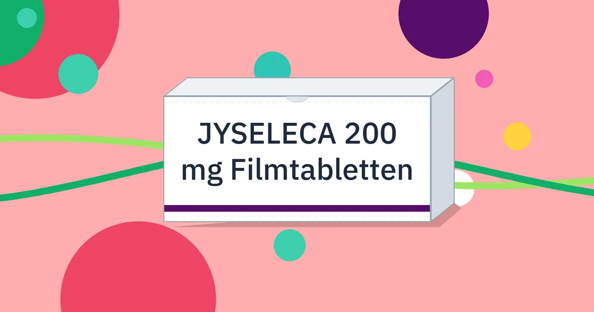 Symbolbild: Packung mit der Aufschrift JYSELECA 200 mg Filmtabletten (PZN 16731450) – Verfügbarkeit und Bezug in Apotheken in Frankfurt am Main