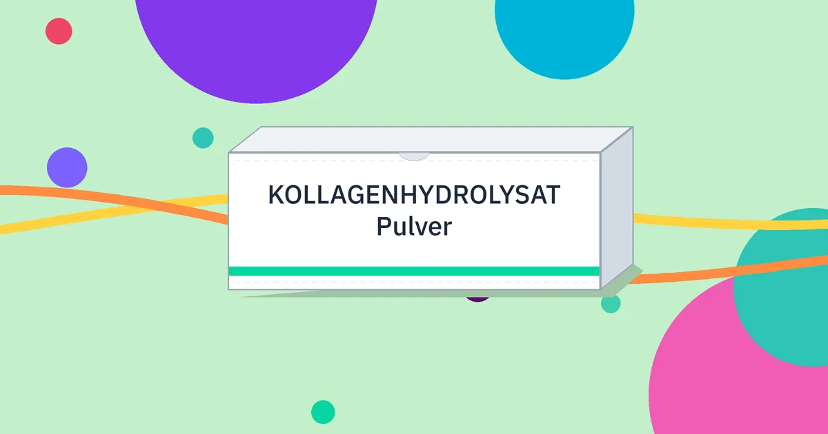 Symbolbild: Packung mit der Aufschrift KOLLAGENHYDROLYSAT Pulver (PZN 20385982) – Verfügbarkeit und Bezug in Apotheken in Frankfurt am Main