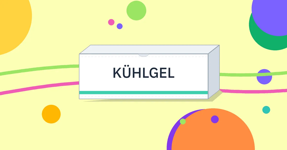 Symbolbild: Packung mit der Aufschrift KÜHLGEL (PZN 09686909) – Verfügbarkeit und Bezug in Apotheken in Frankfurt am Main