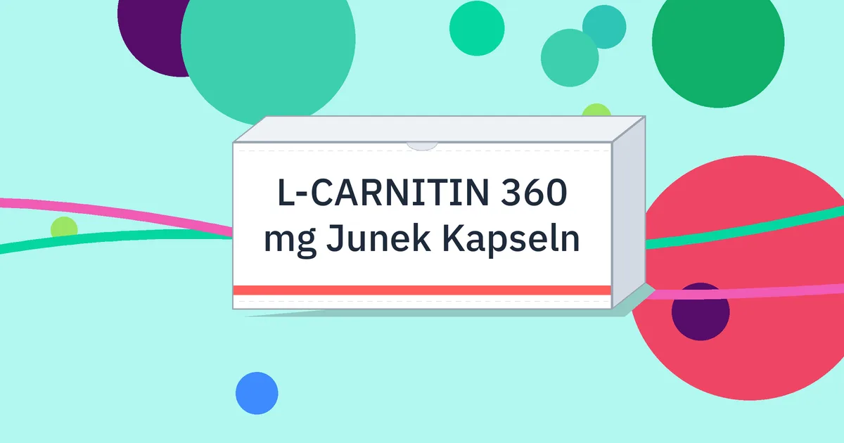 Symbolbild: Packung mit der Aufschrift L-CARNITIN 360 mg Junek Kapseln (PZN 00985875) – Verfügbarkeit und Bezug in Apotheken in Frankfurt am Main