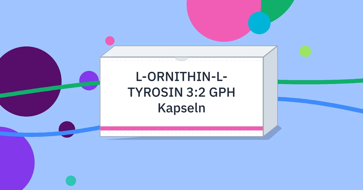 Symbolbild: Packung mit der Aufschrift L-ORNITHIN-L-TYROSIN 3:2 GPH Kapseln (PZN 09918685) – Verfügbarkeit und Bezug in Apotheken in Frankfurt am Main