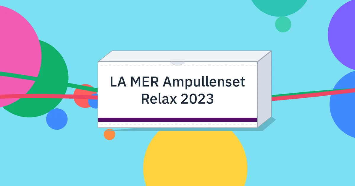 Symbolbild: Packung mit der Aufschrift LA MER Ampullenset Relax 2023 (PZN 18874076) – Verfügbarkeit und Bezug in Apotheken in Frankfurt am Main