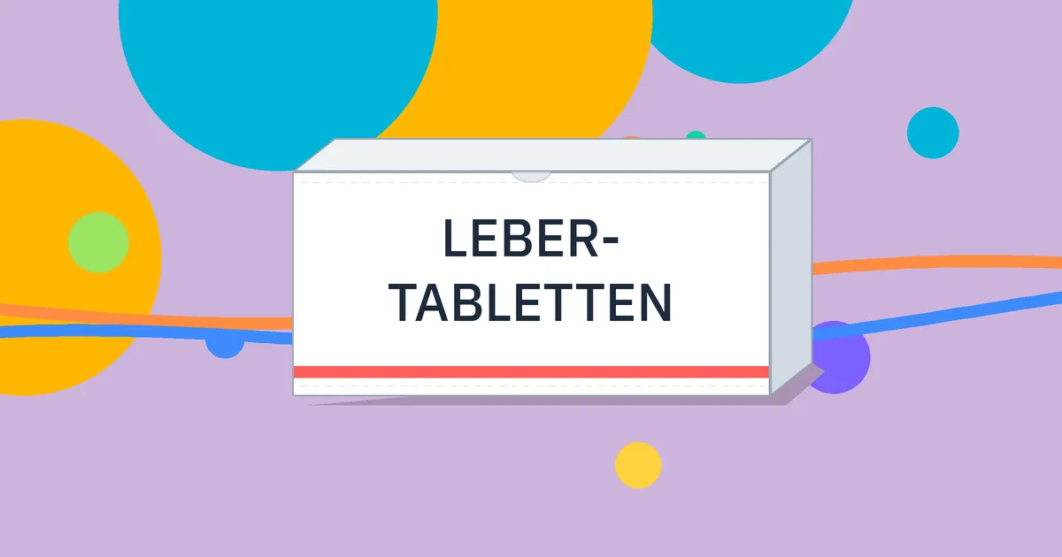 Symbolbild: Packung mit der Aufschrift LEBER-TABLETTEN (PZN 11161108) – Verfügbarkeit und Bezug in Apotheken in Frankfurt am Main