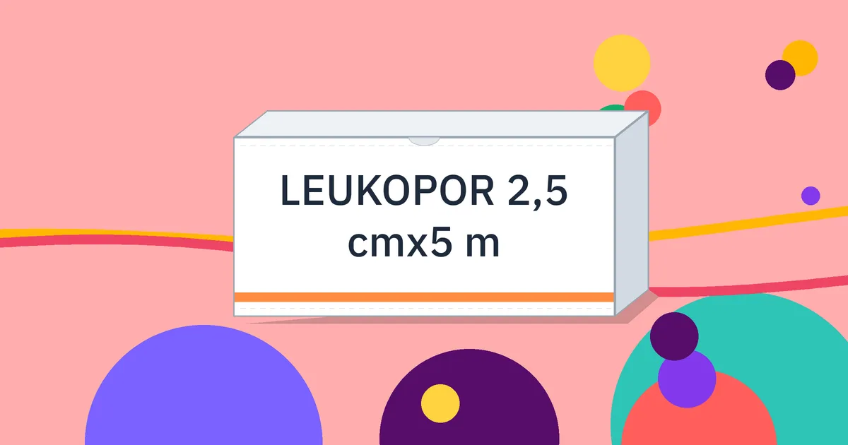 Symbolbild: Packung mit der Aufschrift LEUKOPOR 2,5 cmx5 m (PZN 19347835) – Verfügbarkeit und Bezug in Apotheken in Frankfurt am Main