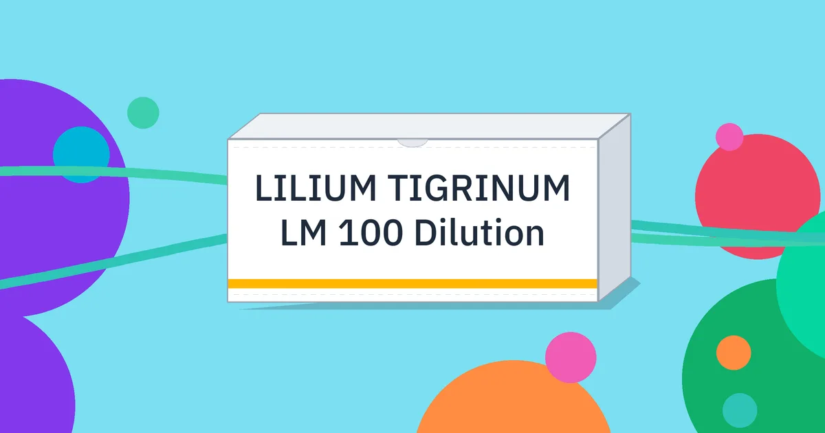 Symbolbild: Packung mit der Aufschrift LILIUM TIGRINUM LM 100 Dilution (PZN 12931382) – Verfügbarkeit und Bezug in Apotheken in Frankfurt am Main