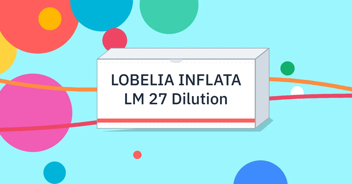 Symbolbild: Packung mit der Aufschrift LOBELIA INFLATA LM 27 Dilution (PZN 13534022) – Verfügbarkeit und Bezug in Apotheken in Frankfurt am Main