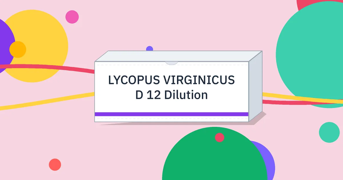 Symbolbild: Packung mit der Aufschrift LYCOPUS VIRGINICUS D 12 Dilution (PZN 02617555) – Verfügbarkeit und Bezug in Apotheken in Frankfurt am Main
