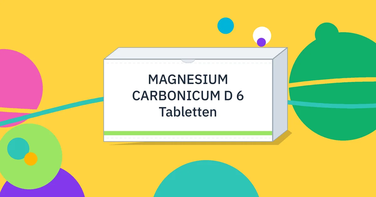 Symbolbild: Packung mit der Aufschrift MAGNESIUM CARBONICUM D 6 Tabletten (PZN 01777699) – Verfügbarkeit und Bezug in Apotheken in Frankfurt am Main