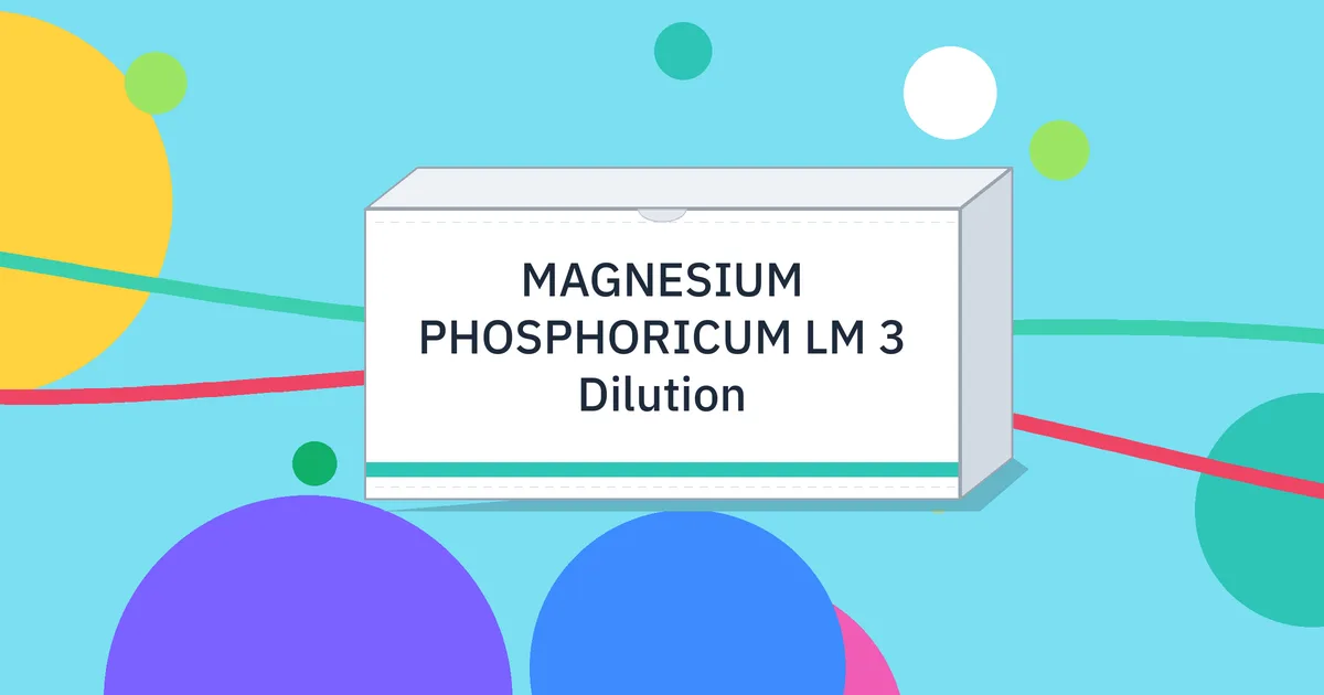 Symbolbild: Packung mit der Aufschrift MAGNESIUM PHOSPHORICUM LM 3 Dilution (PZN 12939159) – Verfügbarkeit und Bezug in Apotheken in Frankfurt am Main