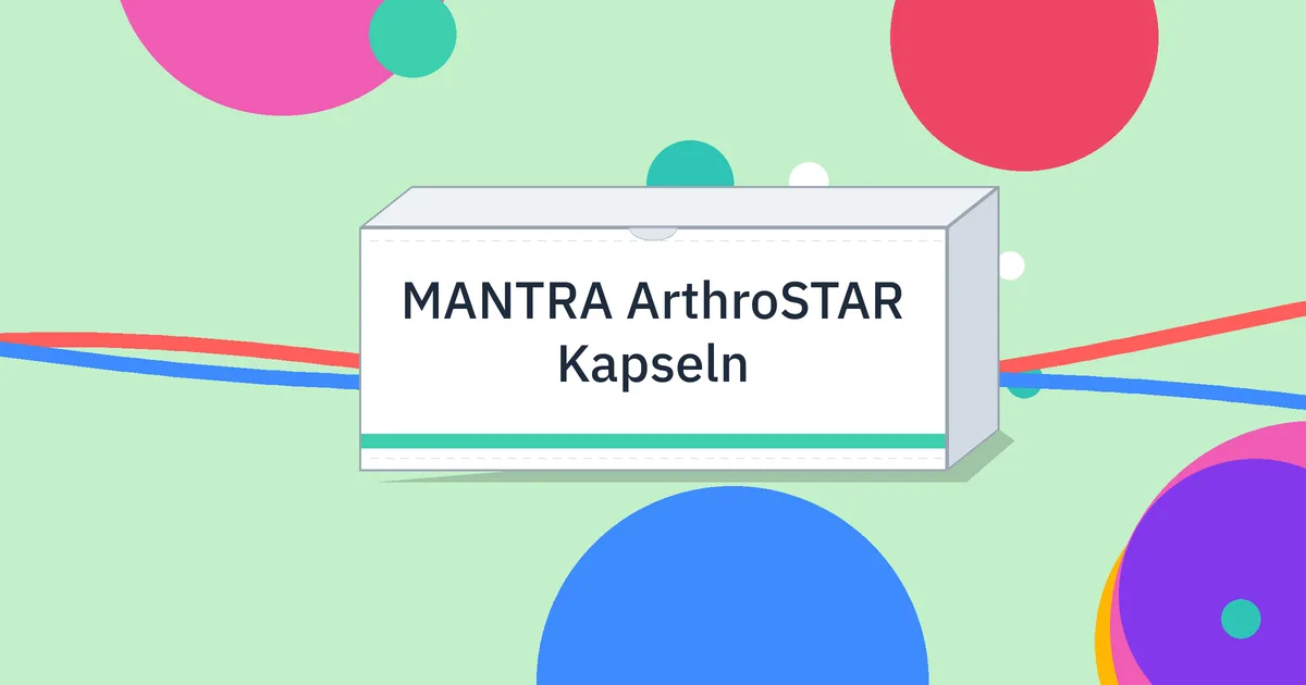 Symbolbild: Packung mit der Aufschrift MANTRA ArthroSTAR Kapseln (PZN 17872135) – Verfügbarkeit und Bezug in Apotheken in Frankfurt am Main