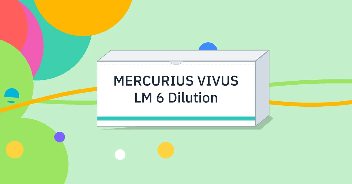Symbolbild: Packung mit der Aufschrift MERCURIUS VIVUS LM 6 Dilution (PZN 12954911) – Verfügbarkeit und Bezug in Apotheken in Frankfurt am Main
