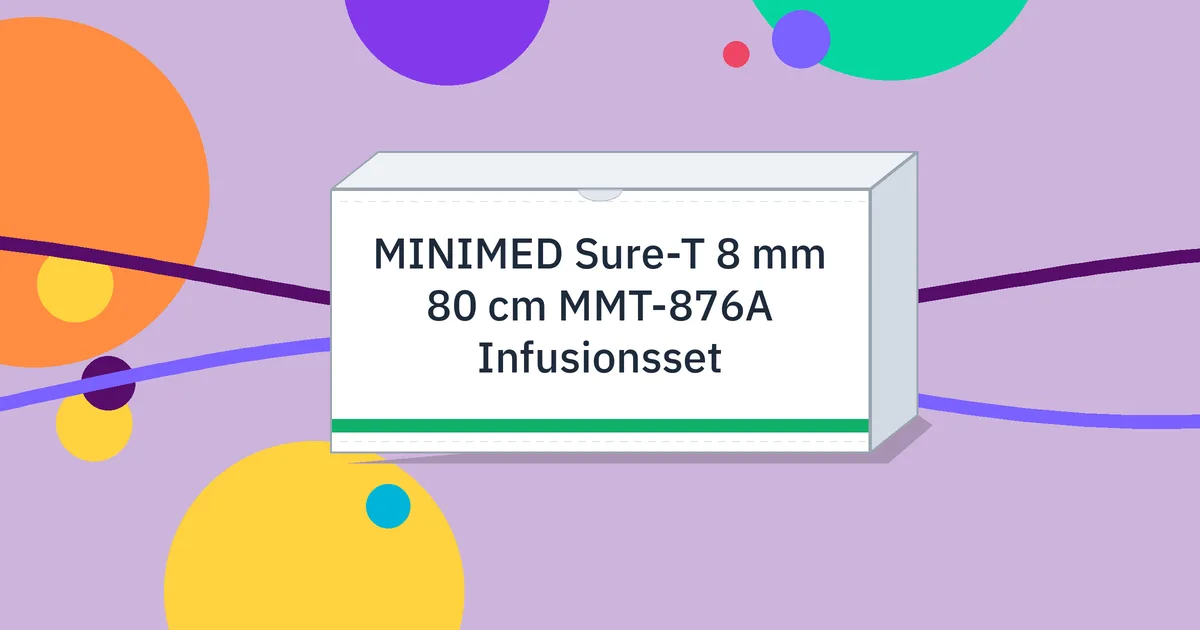 Symbolbild: Packung mit der Aufschrift MINIMED Sure-T 8 mm 80 cm MMT-876A Infusionsset (PZN 16759135) – Verfügbarkeit und Bezug in Apotheken in Frankfurt am Main